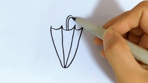 雨伞还可以怎么画?创意简笔画,少儿创意美术,雨伞简笔画