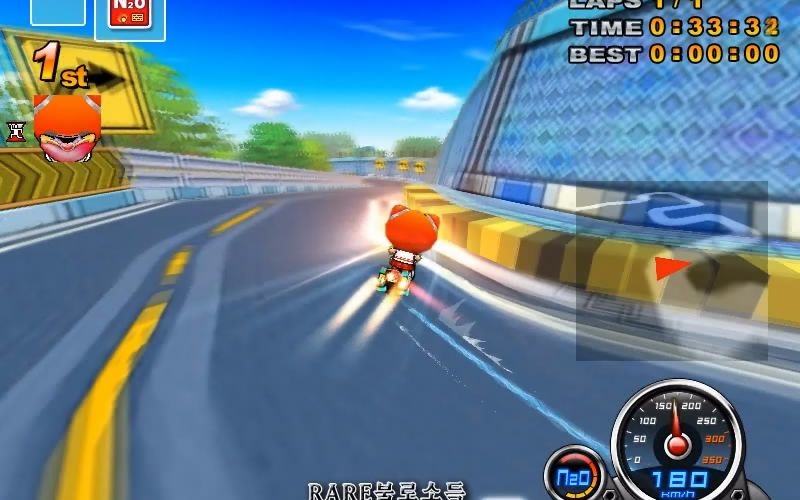 韩服跑跑卡丁车曾经最屌的车 黄金SB S3反向城镇公路 1分10秒21