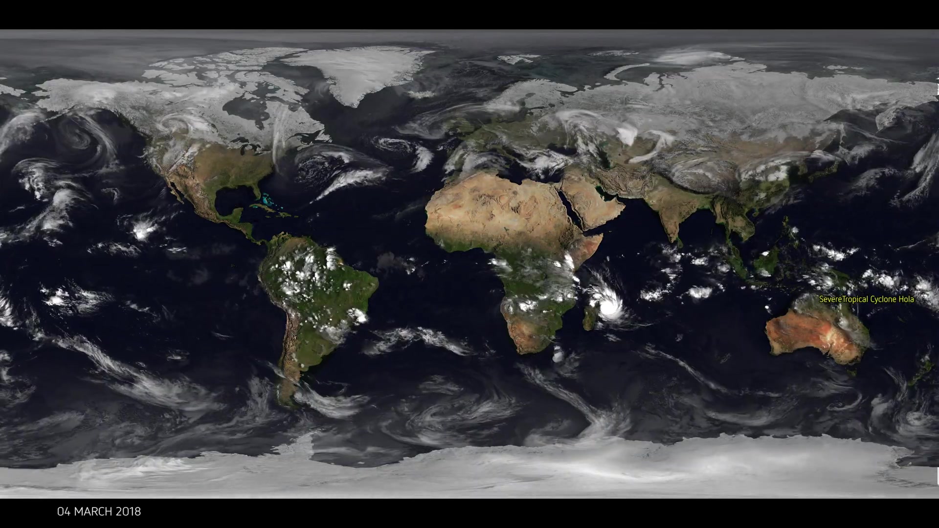 2018年全球卫星云图