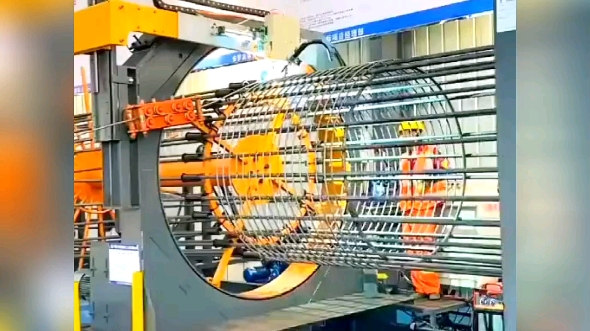 数控钢筋笼滚焊机,自动焊钢筋笼滚焊机