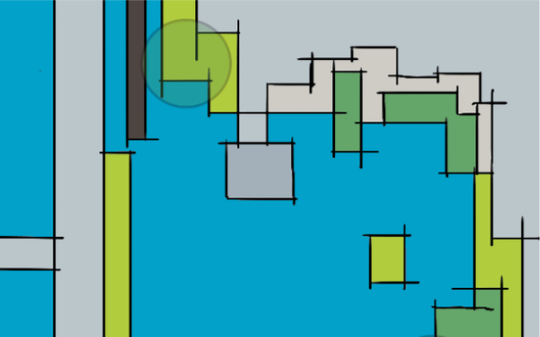 30分钟用手机版SketchBook画一个景观平面图