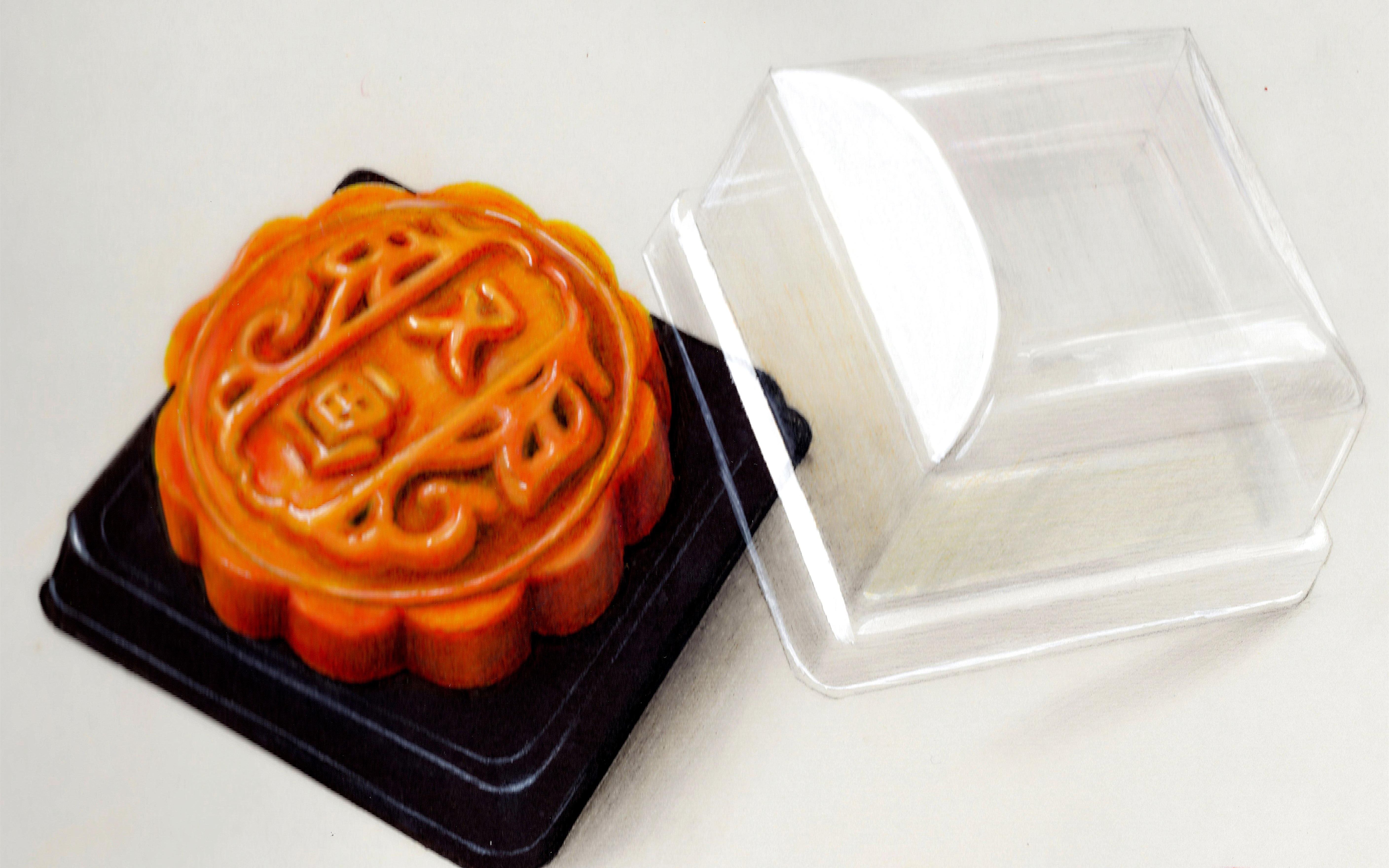 彩铅超写实中秋节月饼