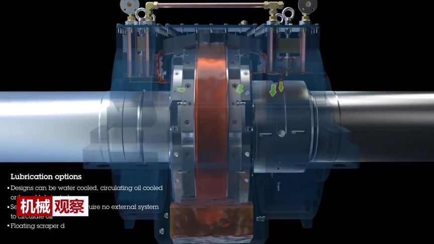 液力传动轴轴承和止推块