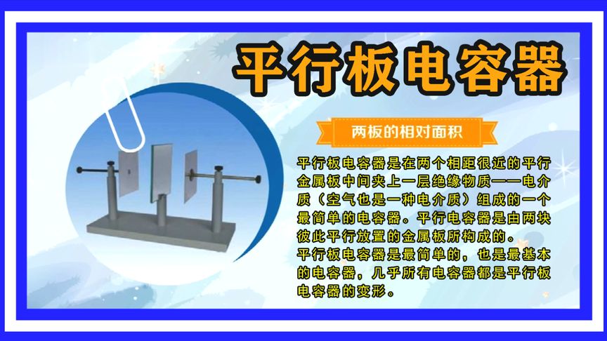 平行板电容器是最简单的,最基本的,几乎所有电容器都是它的变形