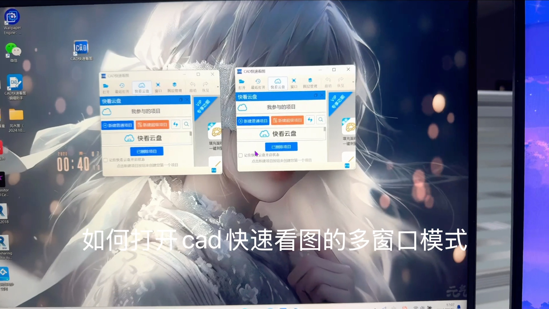 如何打开CAD快速看图多个窗口