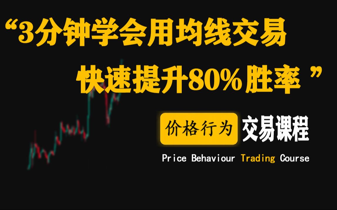 价格行为交易 | “3分钟学会用均线交易,提升80%胜率 ”| 解析交易课程