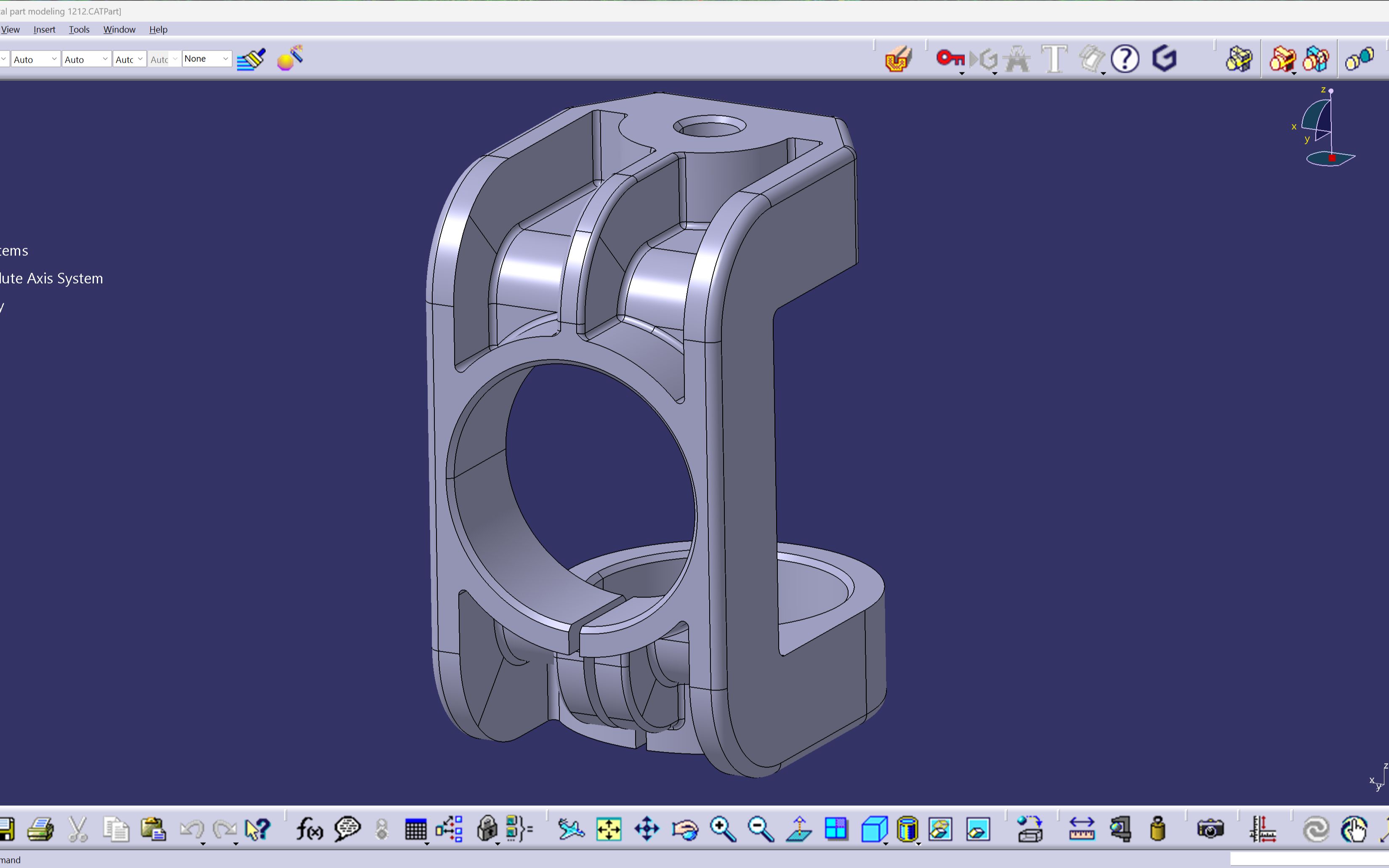 CATIA_混合实体建模练习