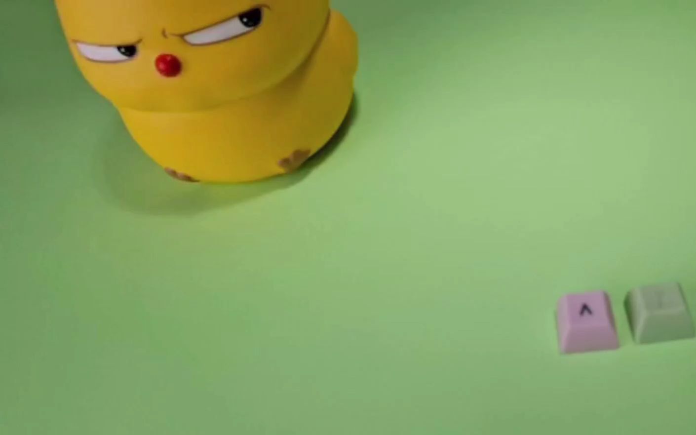 小呆虫原创 硅胶键帽机械键盘 定格动画短片