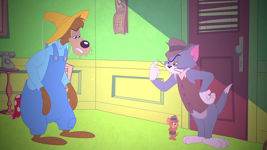 搞笑动画:汤姆和杰瑞两位牛仔大侦探,携手破案!