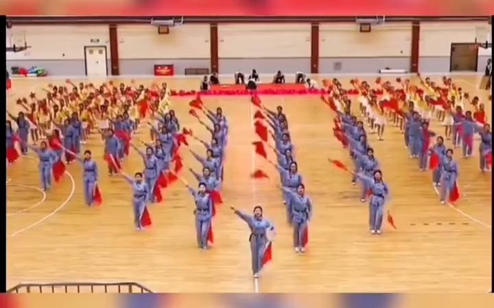 升旗仪式 运动会开幕《红星闪闪旗子舞》升旗仪式 运动会开幕《红星...
