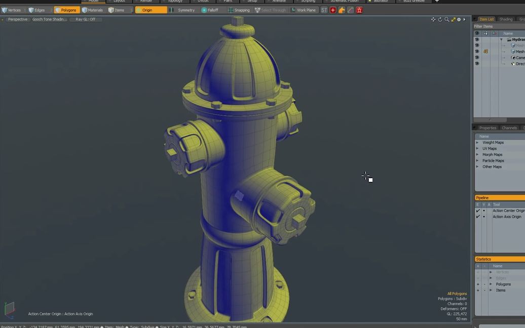 【教程搬运】消防栓建模-Modo