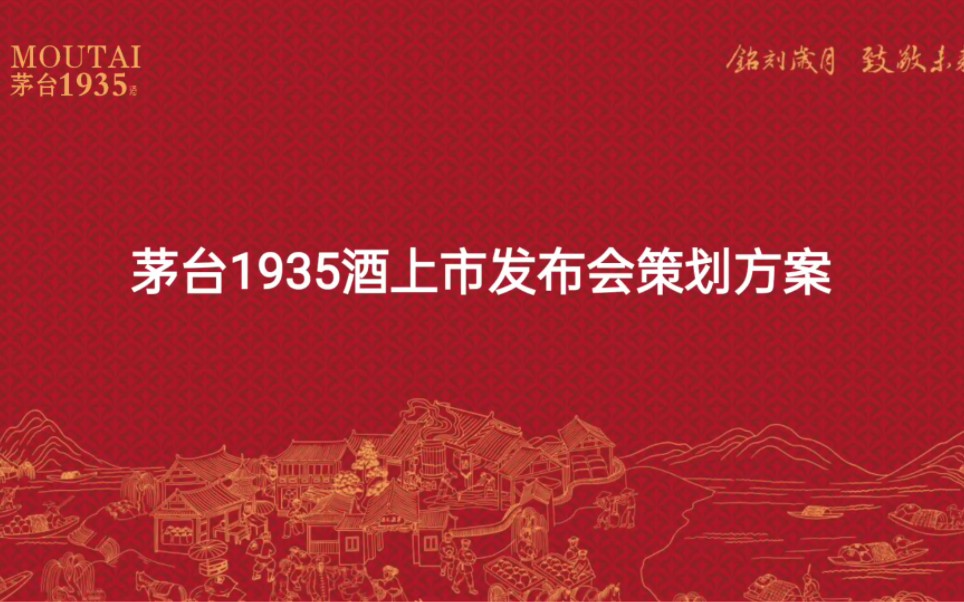 2023茅台1935酒上市发布会“铭刻岁月 致敬未来”活动策划方案【...
