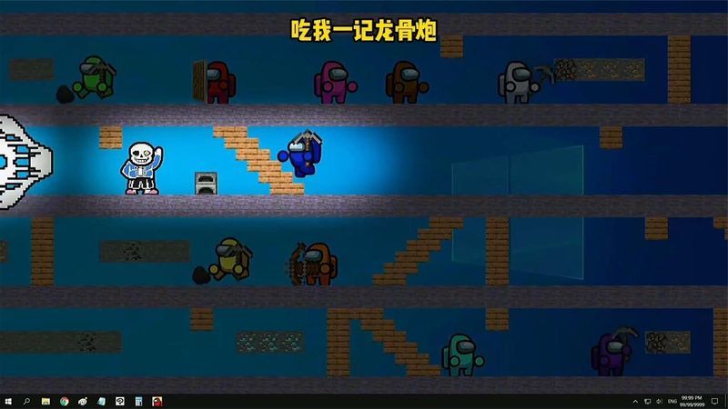 太空狼人杀:电脑桌面上,太空人们打起来了,这下可乱套了,怎么还有...
