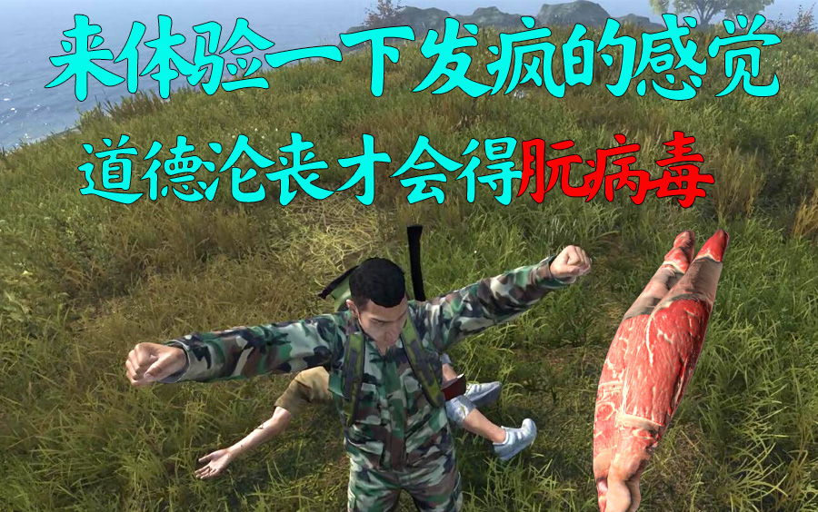 Dayz体验一下发疯的感觉!吃人肉才会得朊病毒