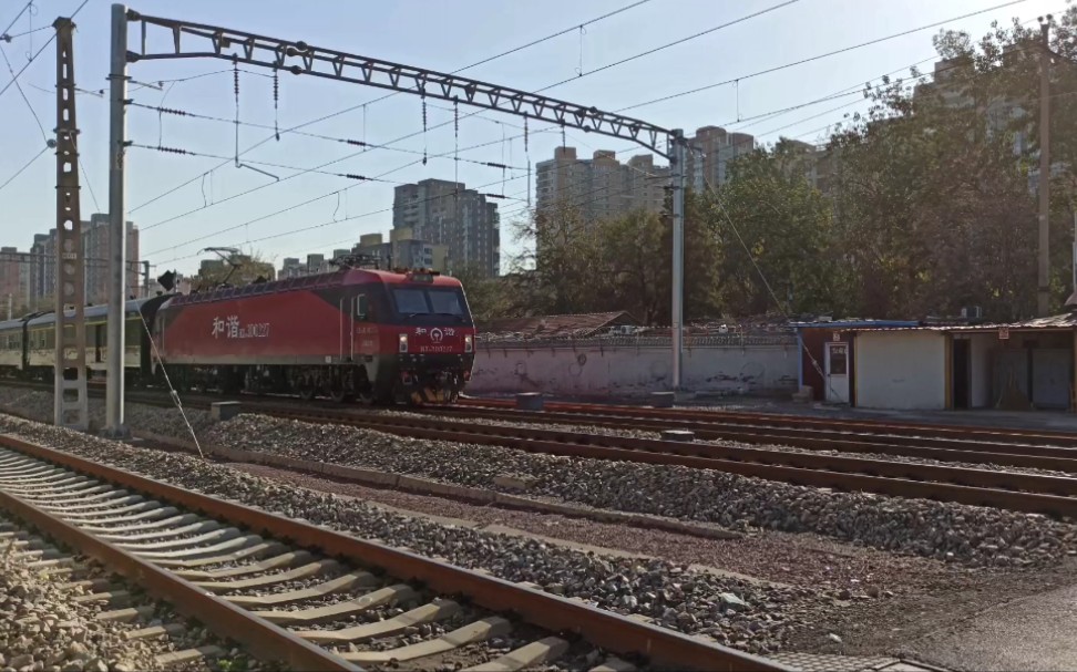 【拍火车】T298通过水南庄道口
