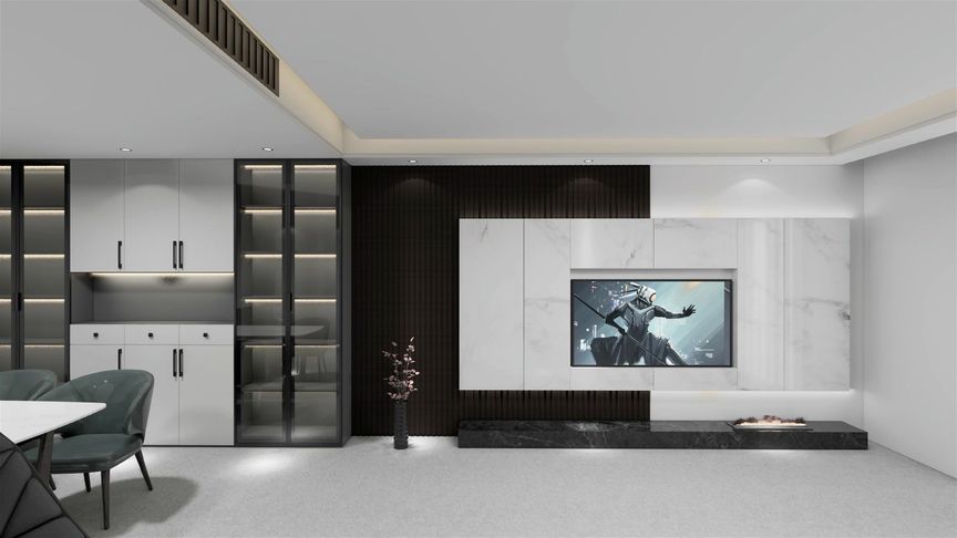 草图大师建模,enscape渲染作品,计件客餐厅#酷家乐 #全屋定制