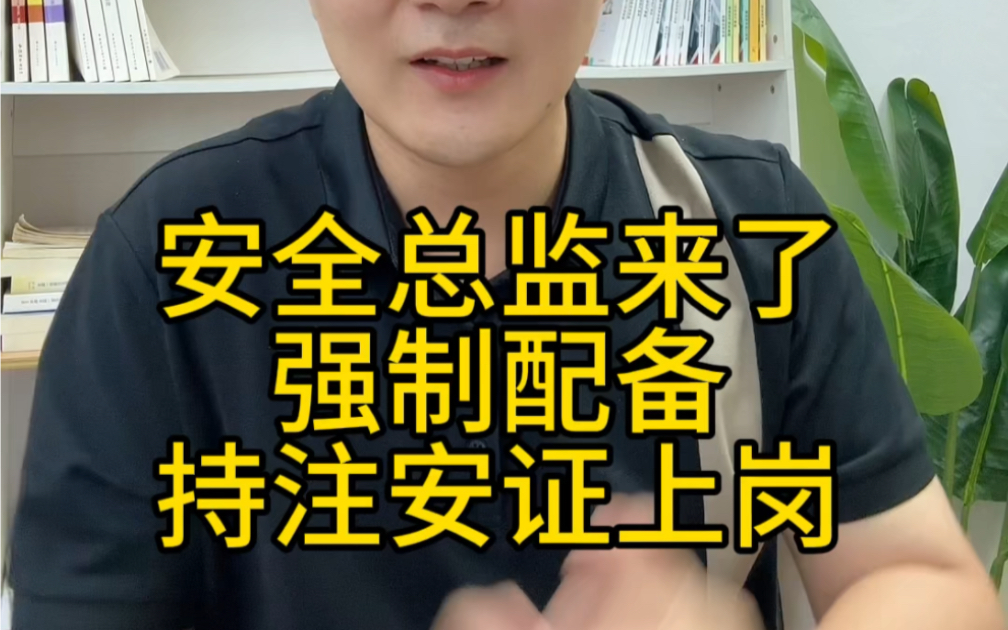 安全总监来啦,强制配备,持注安证上岗?备考注安的幸福天!