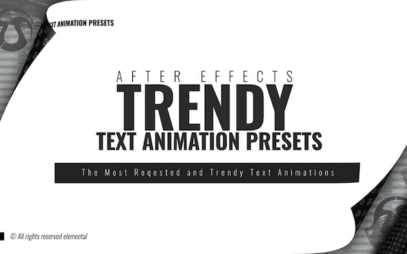 AE预设-二十个输入文本预设输出文本预设动态文字标题模板闪烁效果...