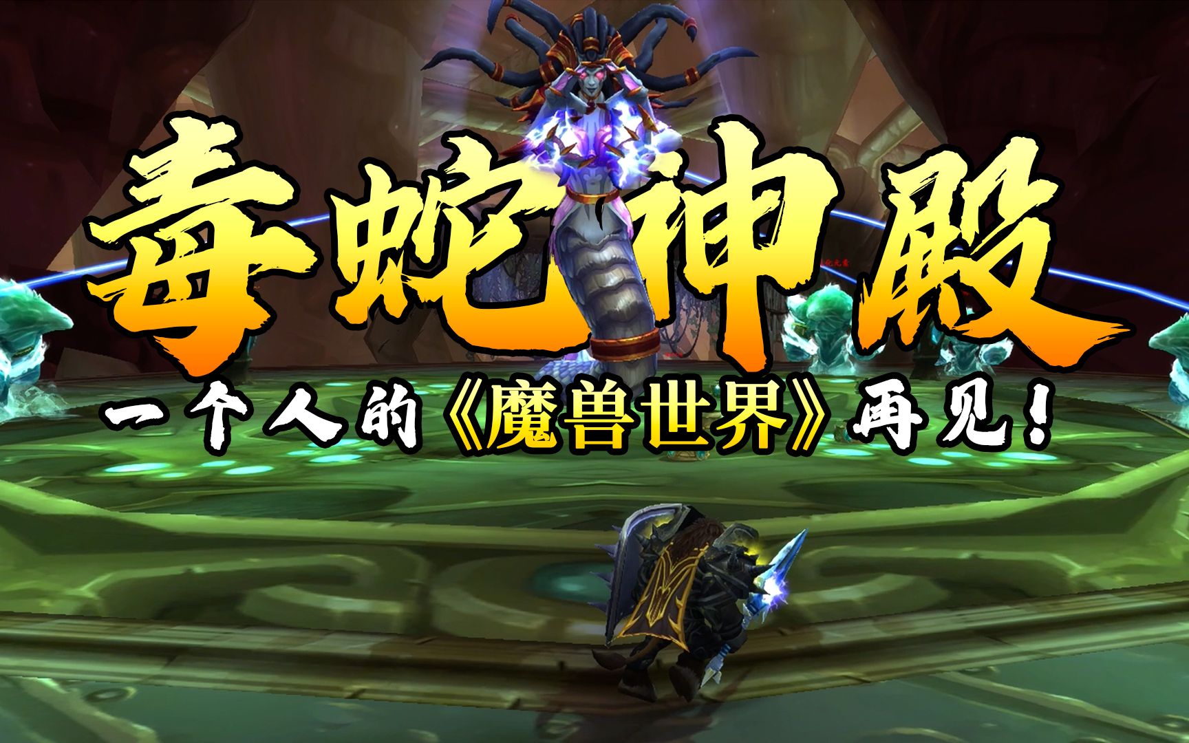 一个人的【魔兽世界】再见!毒蛇神殿单刷,魔兽关服前最后一天的留念,...