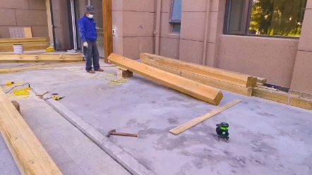 小区防腐木制作安装