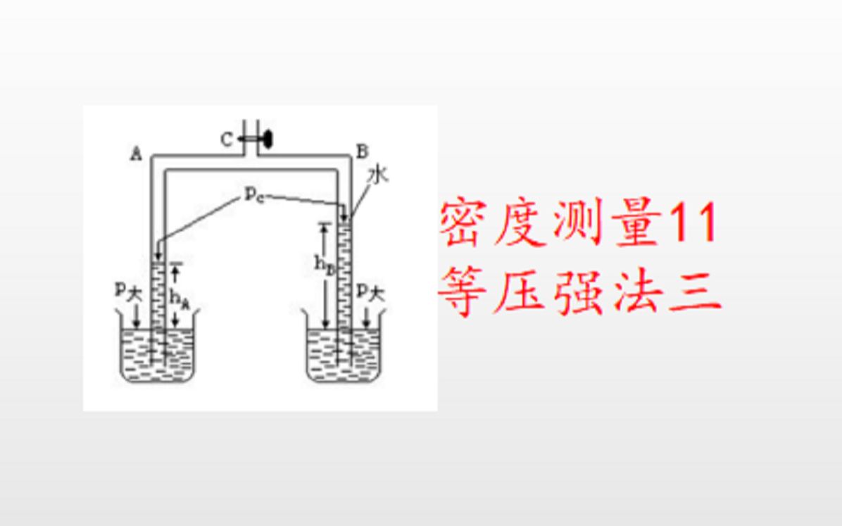 密度测量11——等压强法三