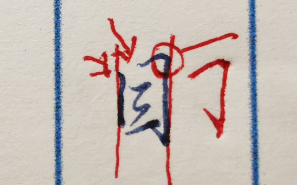 【铁面人行楷教程】“目”字的写法