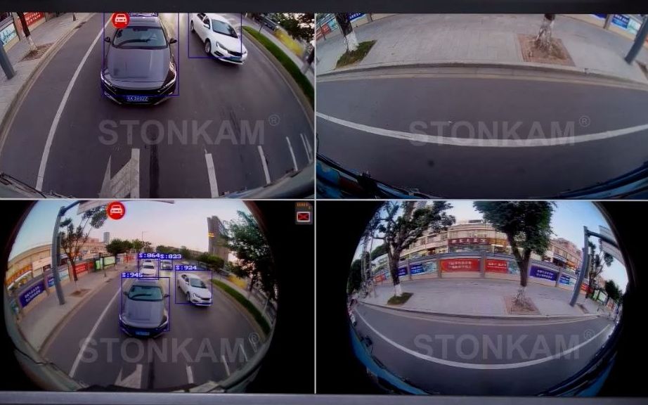 敏视1080P高清车载智能行人侦测预警摄像头实时智能检测车辆周边...