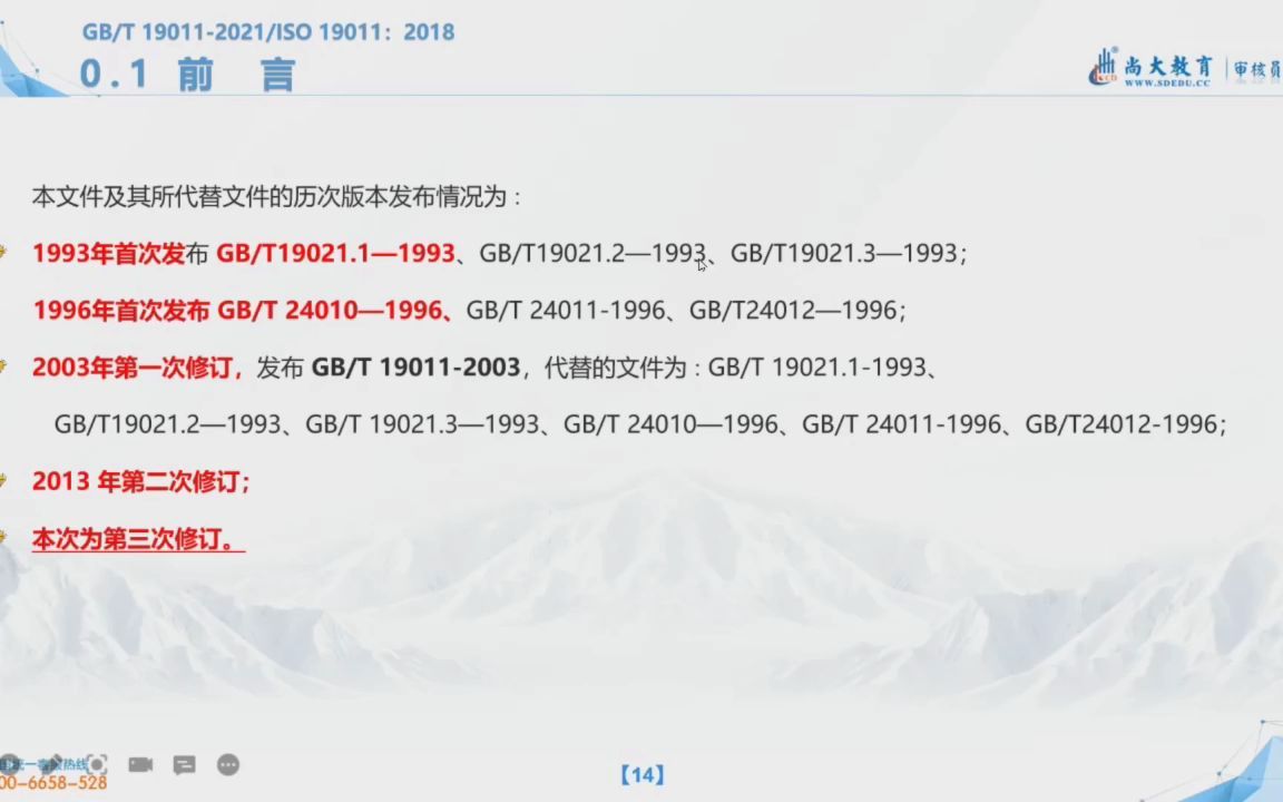 【免费公开课-2】GBT 19011-2021《管理体系审核指南》上