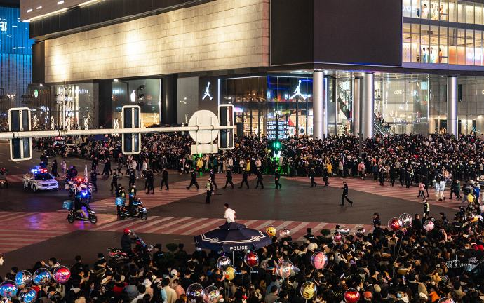 2021-2022长沙市中心跨年“倒计时”前后实录