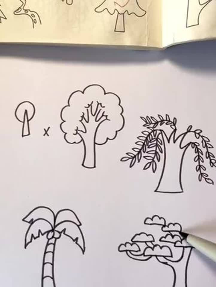 你是怎样画树的 #简笔画