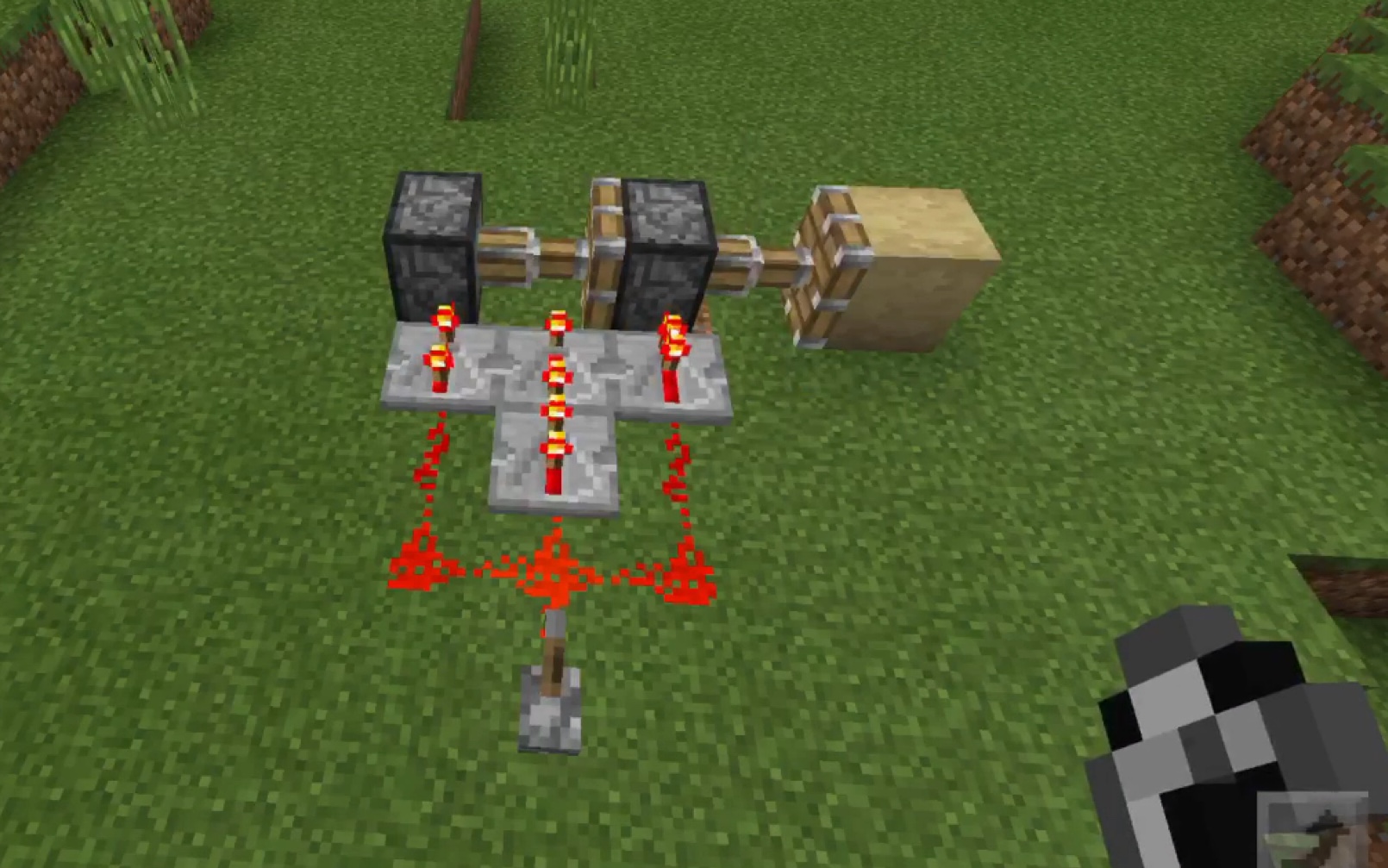 【我的世界】第一期:简易可收回二次递推活塞及教学