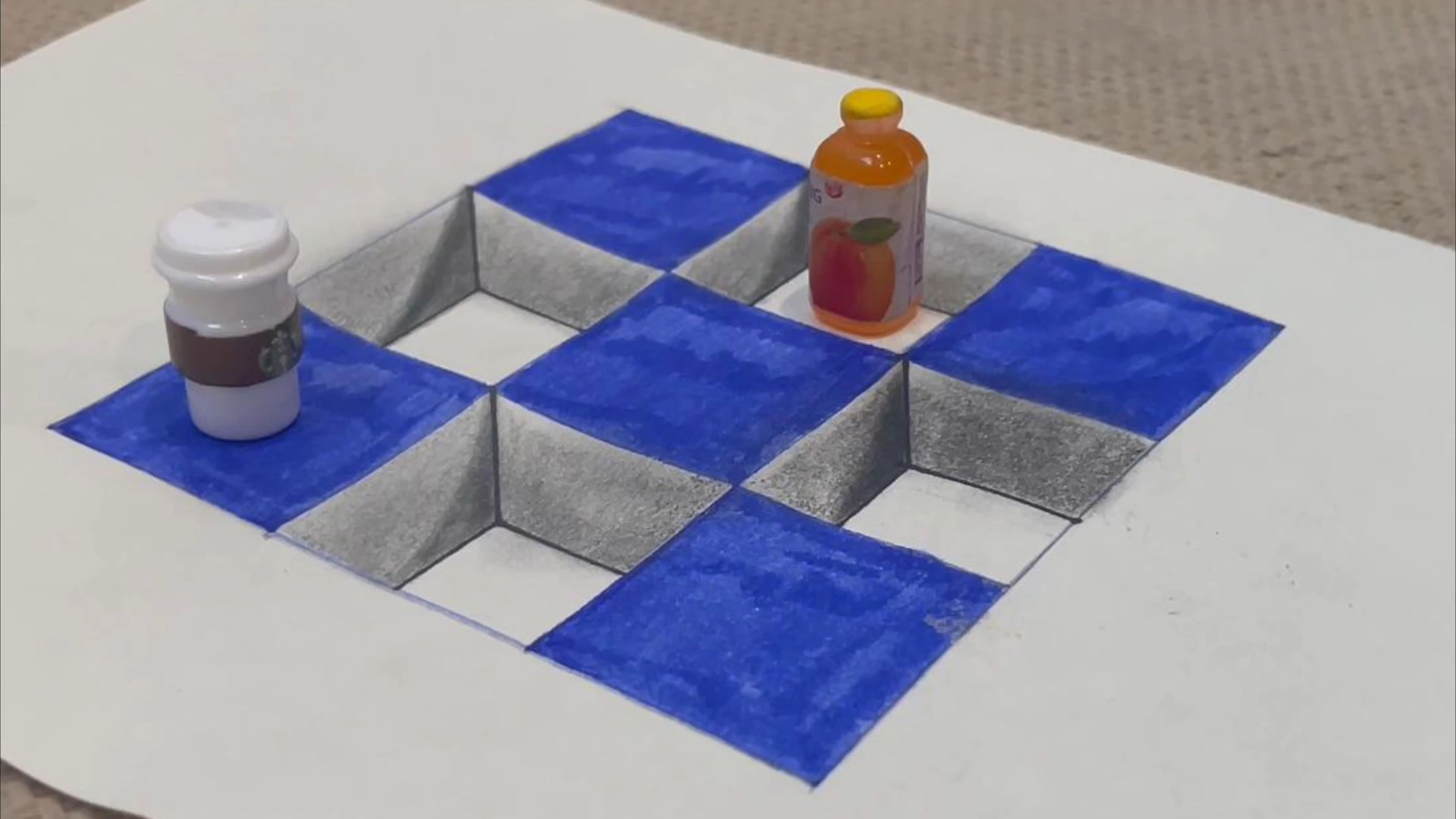 用铅笔画超酷立体错觉艺术!手绘3D效果令人惊叹