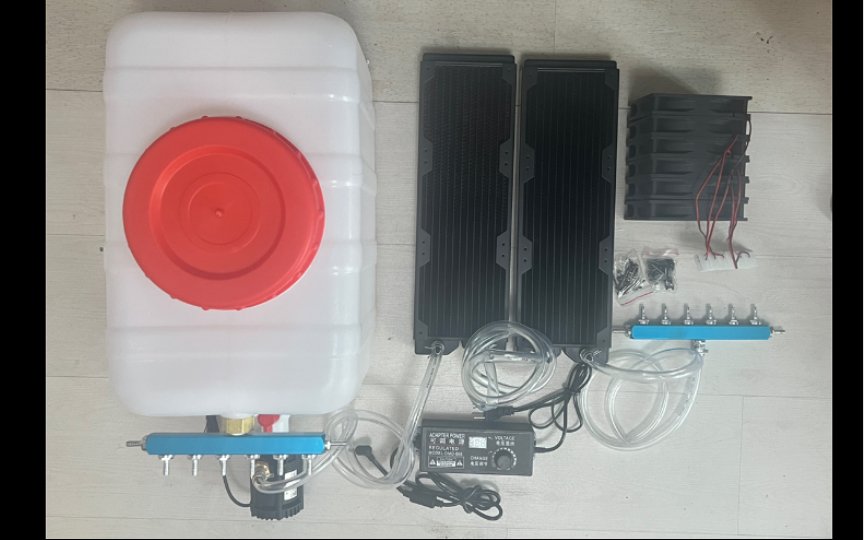 ...主控cpu显卡散热器紫铜360水冷排分水器循环冷却水泵改造安装教程