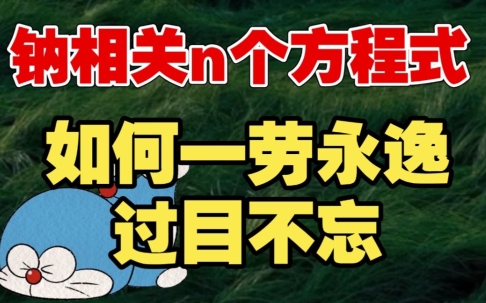 钠专题【串讲】钠相关方程式记不住?掌握技巧,想忘都难!