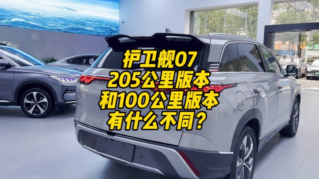 护卫舰07-205公里和100公里版本在看的见的地方,有什么不一样?