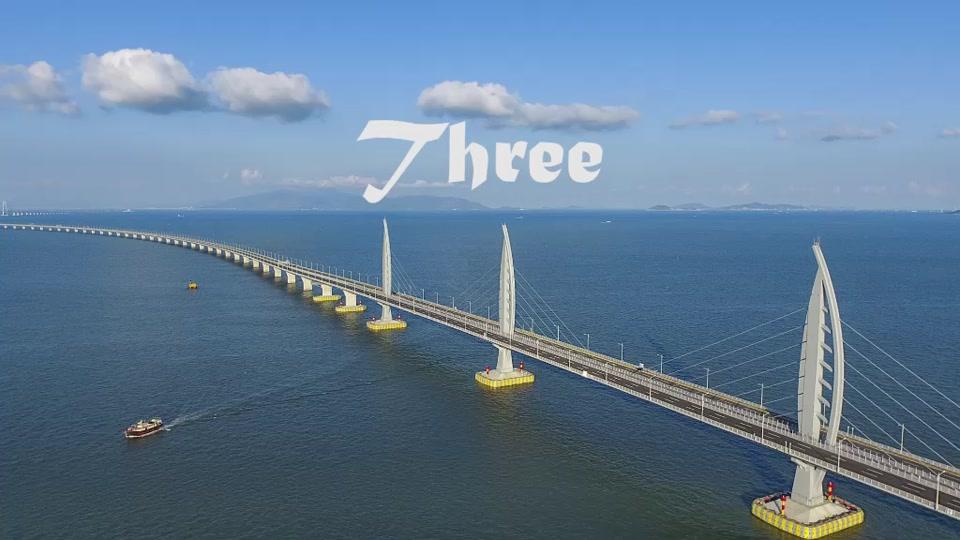 航拍#港珠澳跨海大桥 ,带你领略世界最长的跨海大桥。