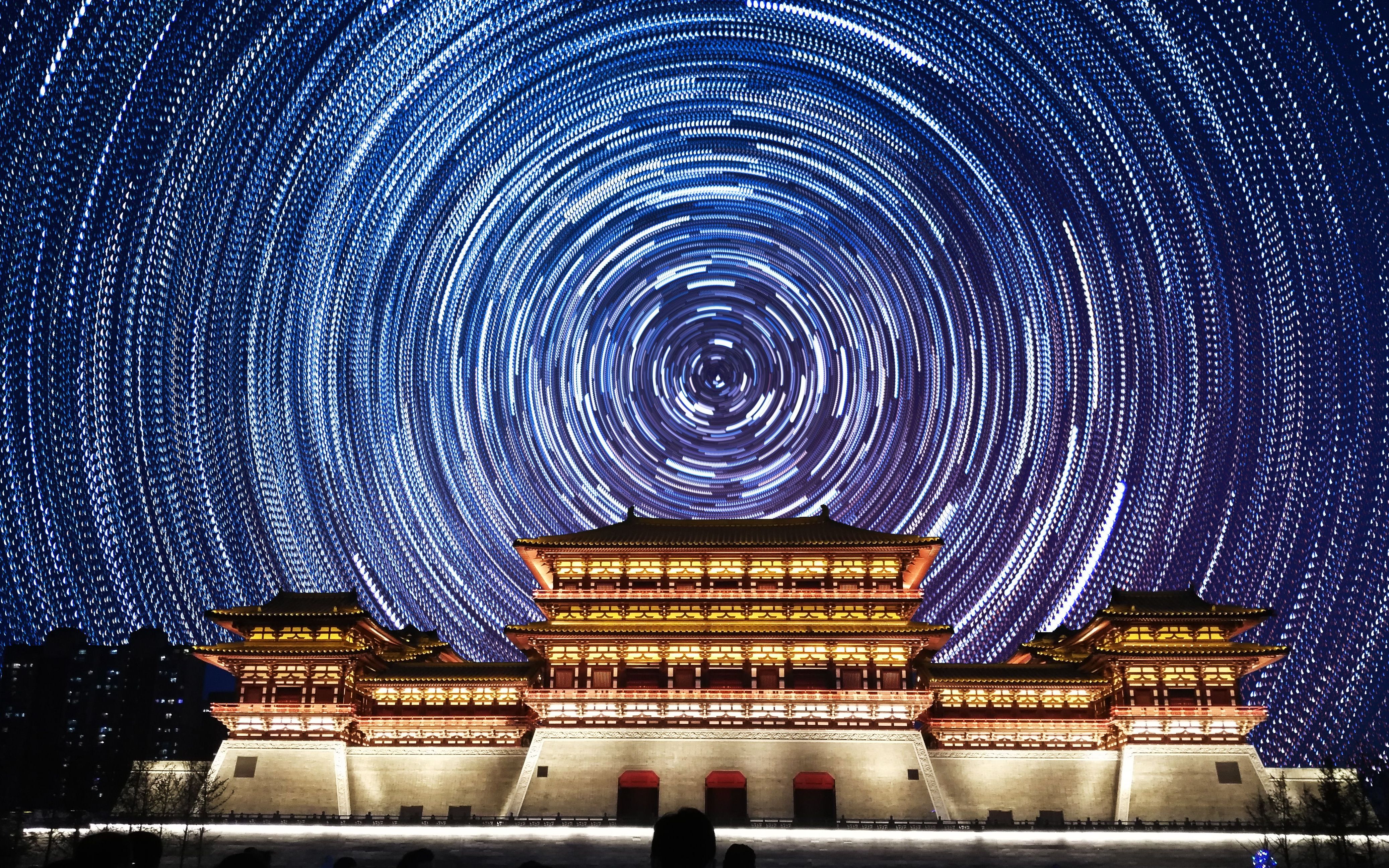 洛阳应天门灯光秀2020