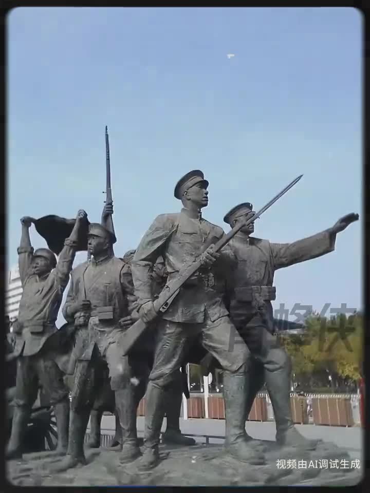 以AI触摸人民英雄纪念碑浮雕,每一次交叠都是深重的缅怀