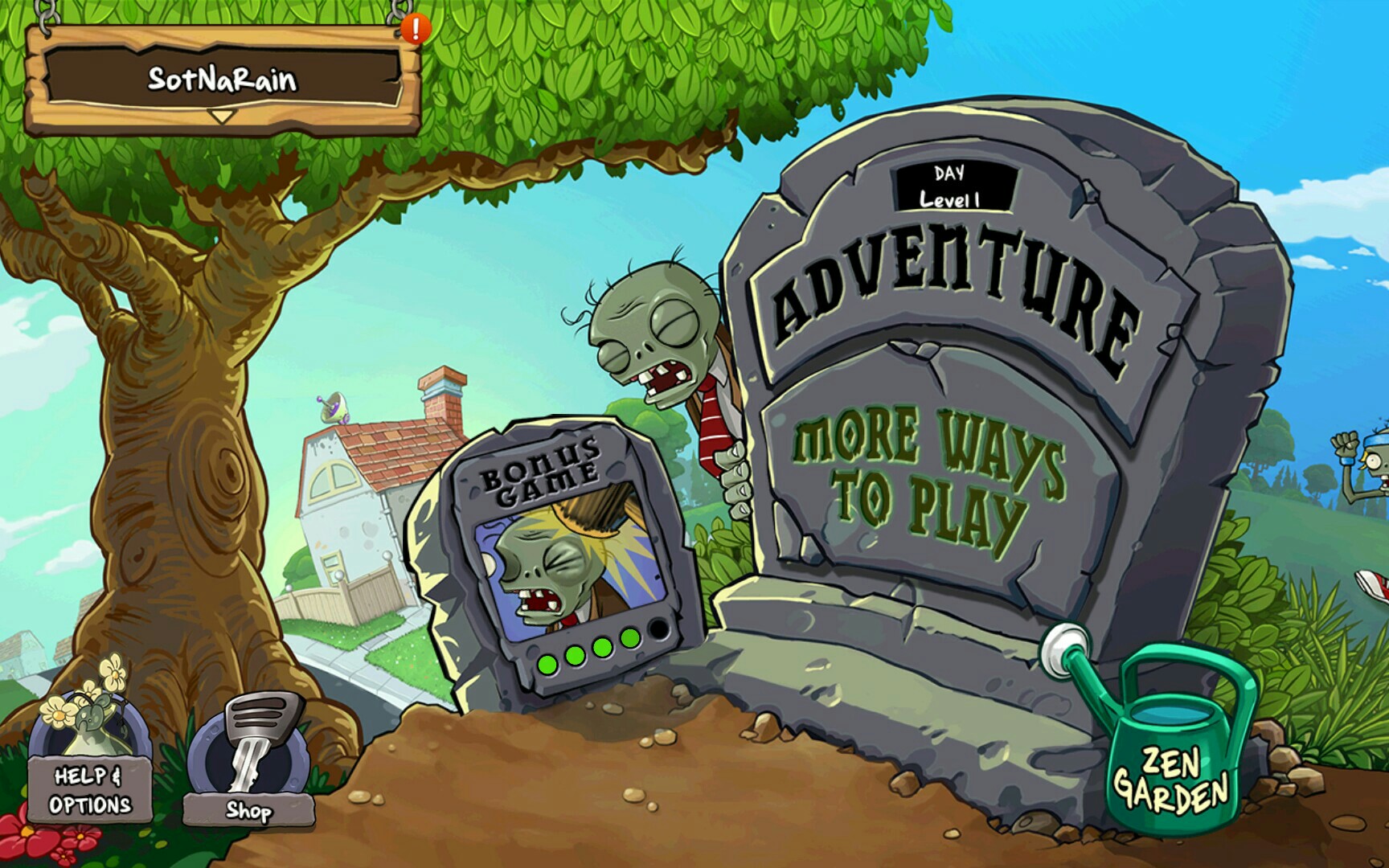 【附pvz下载链接,超细!】挑战自我!四倍速下的手机版植物大战僵尸...