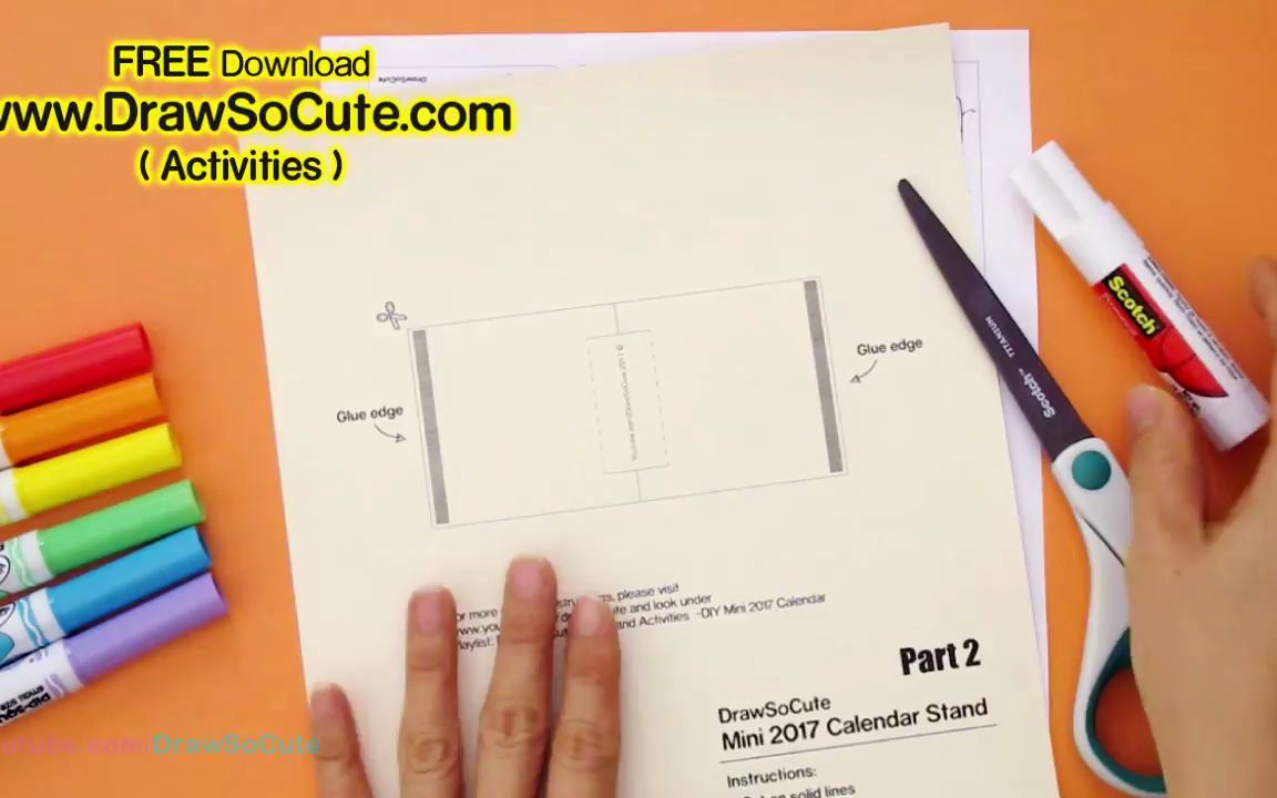 DIY如何一步一步制作迷你日历