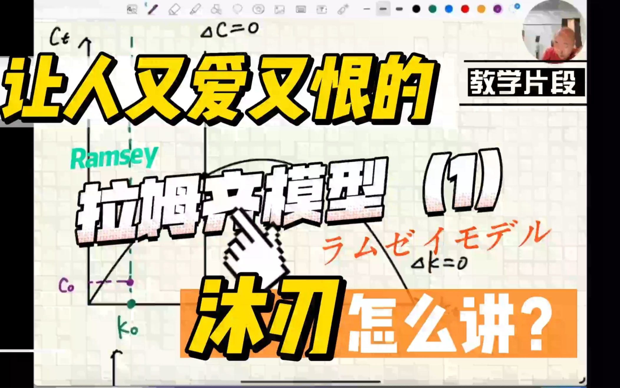 拉姆齐模型讲解片段,先理解两期模型,再拉姆齐,然后动态规划法。