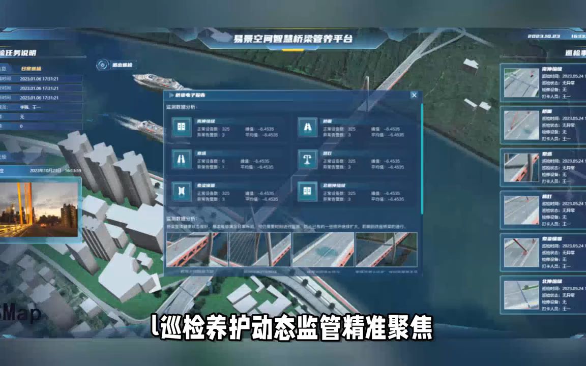 易景空间研发智慧桥梁管养平台,为路桥运管养安全保驾护航-桥梁位移...