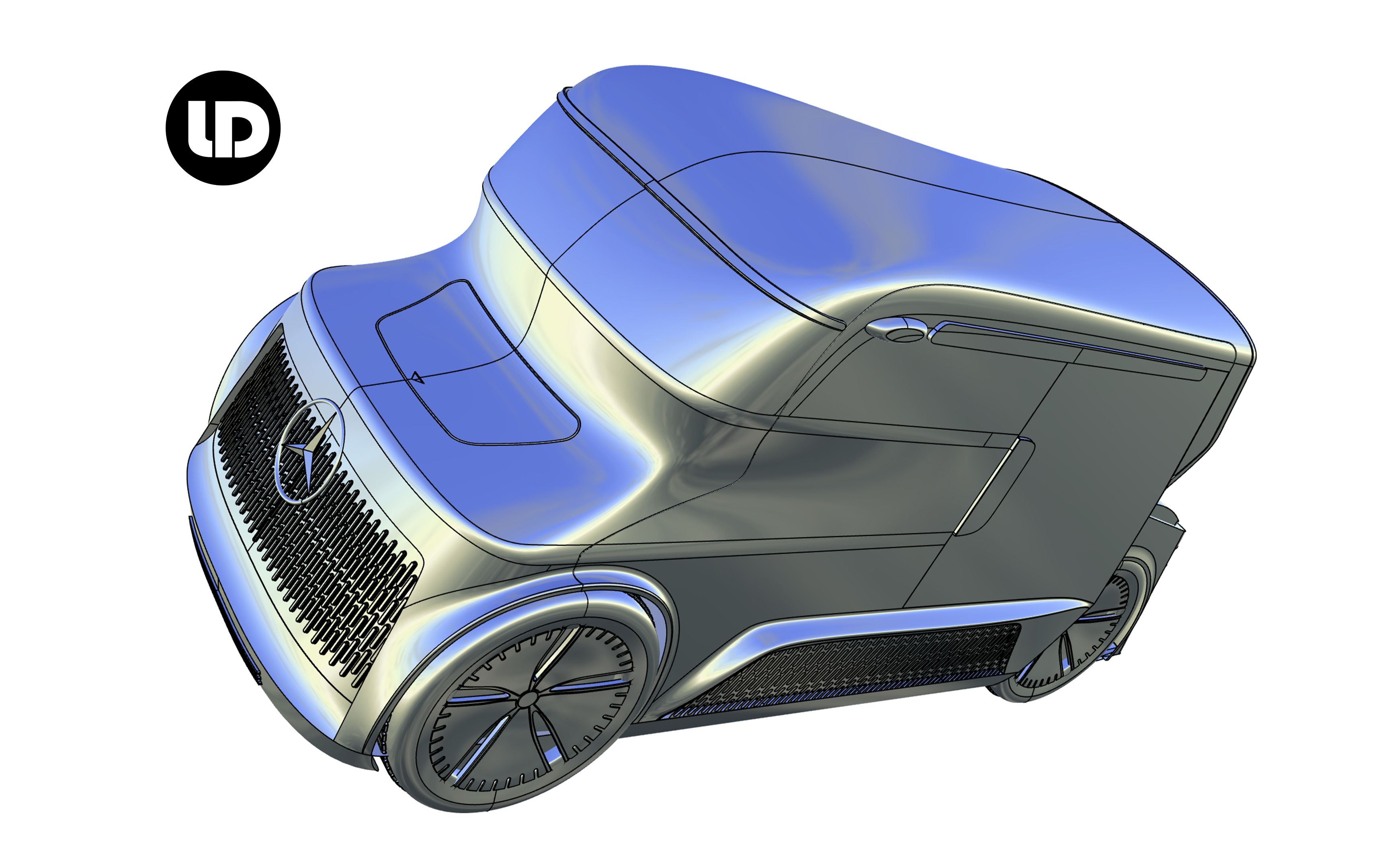 Rhino犀牛奔驰概念汽车建模部分过程 左撇子设计坊【春季周末班作品】