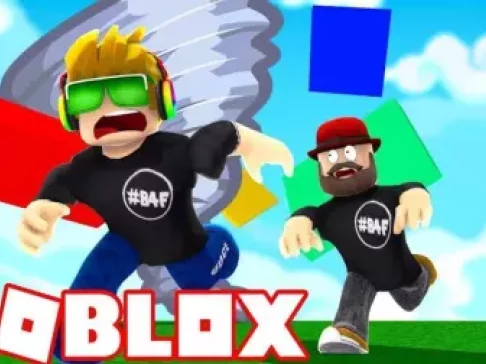 小飞象解说✘Roblox自然灾害模拟器 龙卷风把我头发吹飞了? 乐高小...