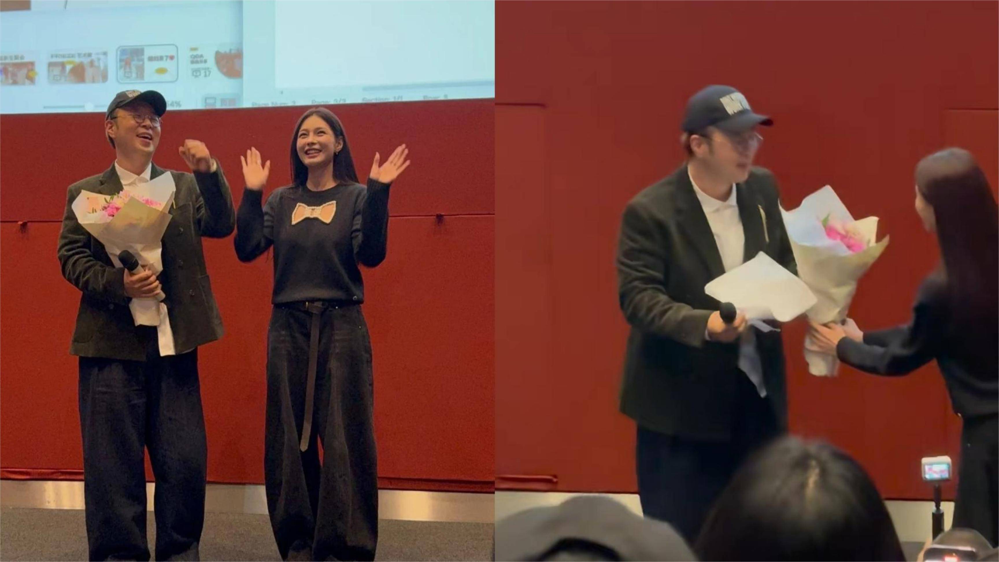 杜海涛英国游学毕业典礼全英文演讲,妻子沈梦辰上台送花