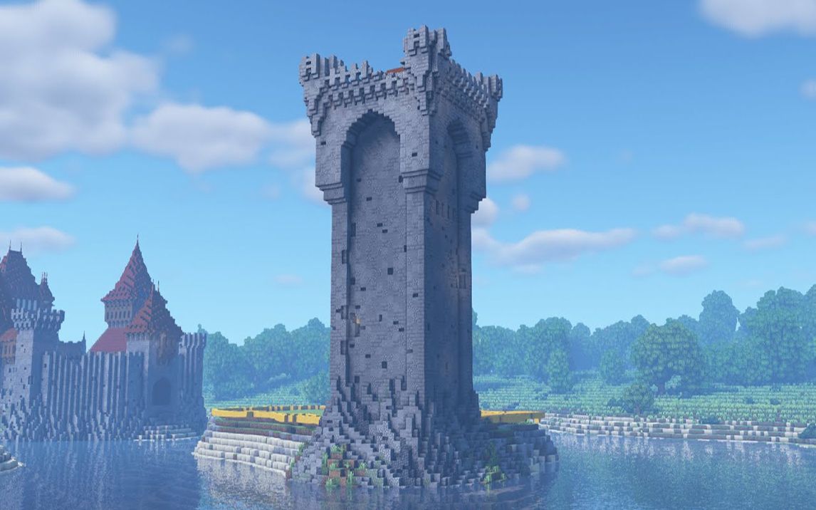 【Minecraft建筑鉴赏】废弃的中世纪城堡监狱 #4_哔哩哔哩bilibili_我的...