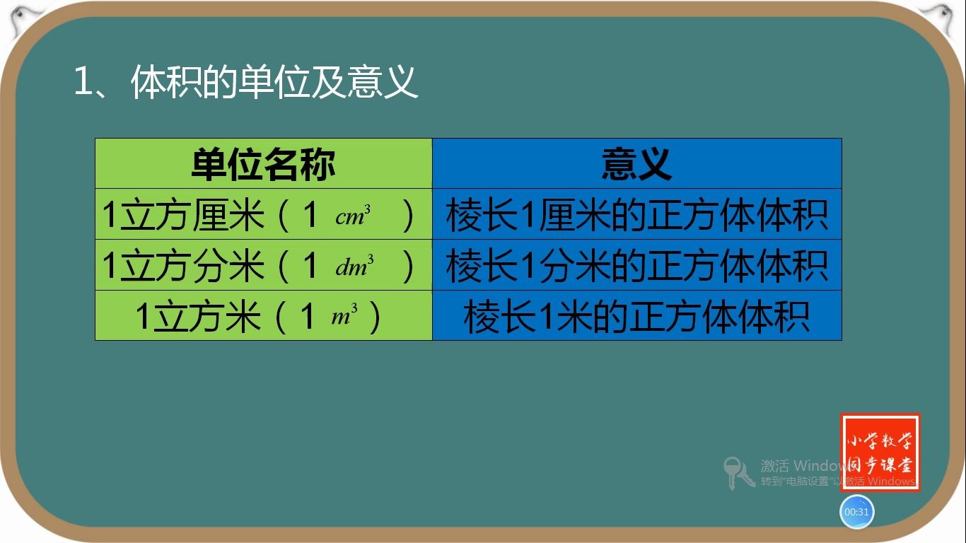 苏教版小学数学六上第一单元10体积(容积)单位