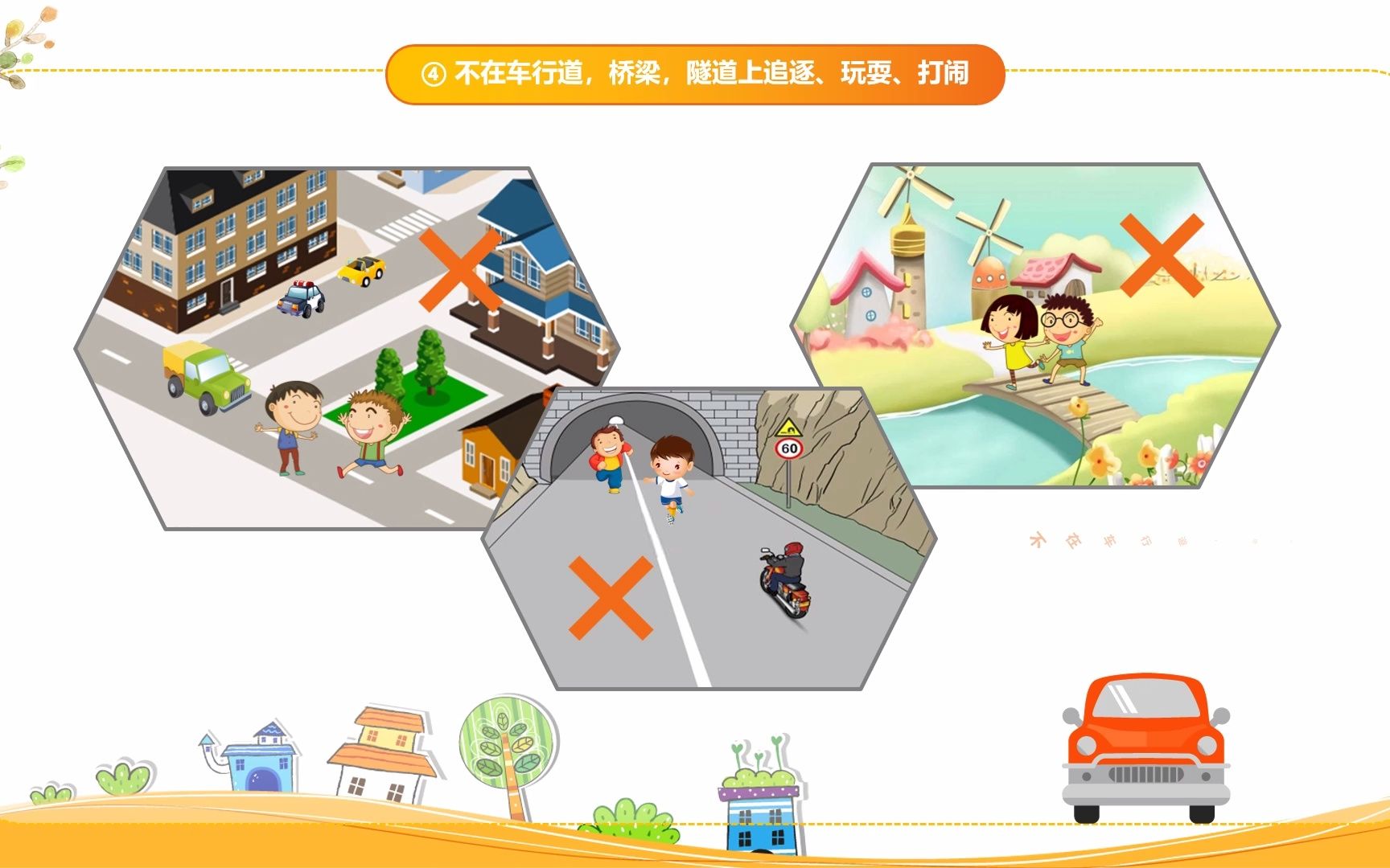 小学生校园安全交通安全主题班会PPT模板