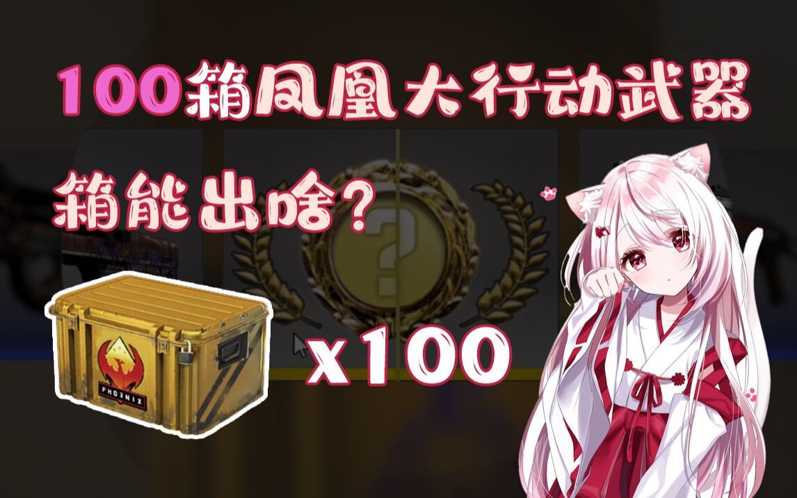 【CSGO开箱】100个凤凰大行动武器箱能开出什么?