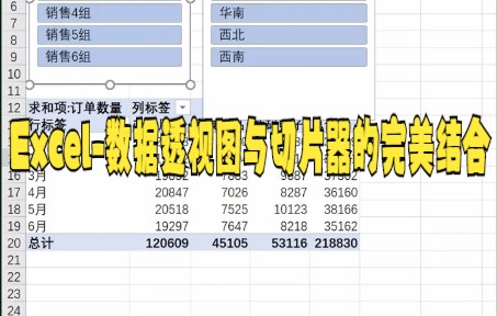 【excel表格制作技巧】Excel数据透视表高级功能切片器之Excel-数据...